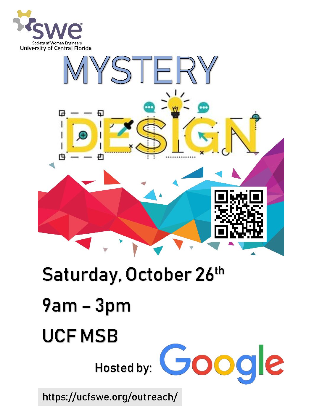Mystery Design Event Hosted by the Society of Woman Engineers - UCF STEM